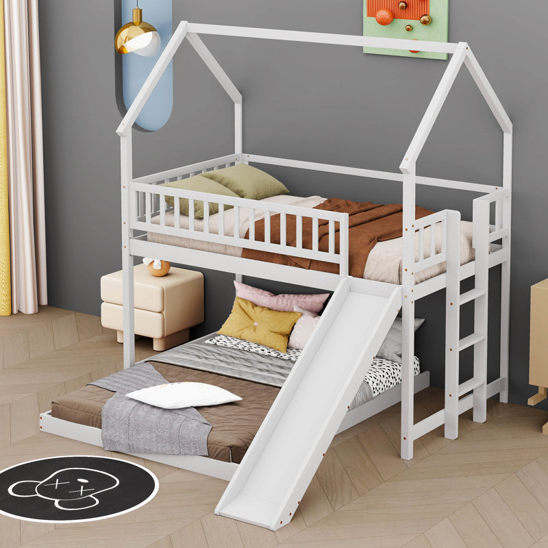 Harper Orchard Perrie Kids Twin Over Full Bunk Bed Wayfair Vanities